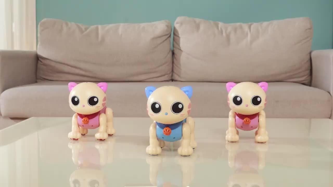 Robotic Interactive Pet Remote Control Kitten Smart Kids Toy Pet Robot ...