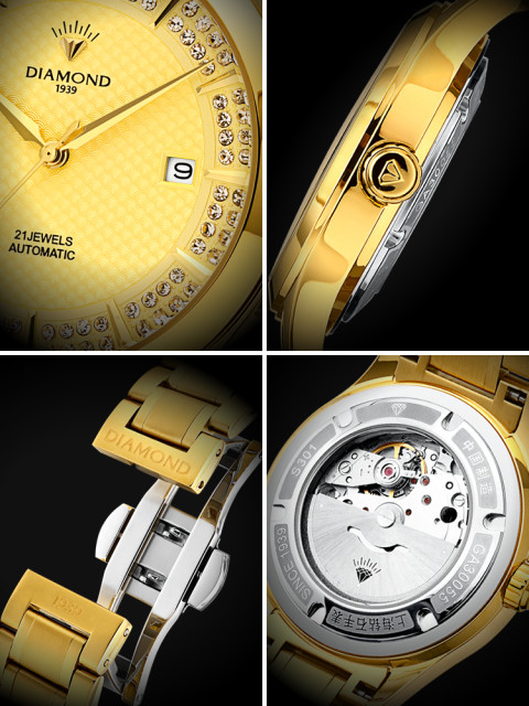 Shanghai Diamond Brand Watch Fashionable Diamond Old Domestic S301 ...