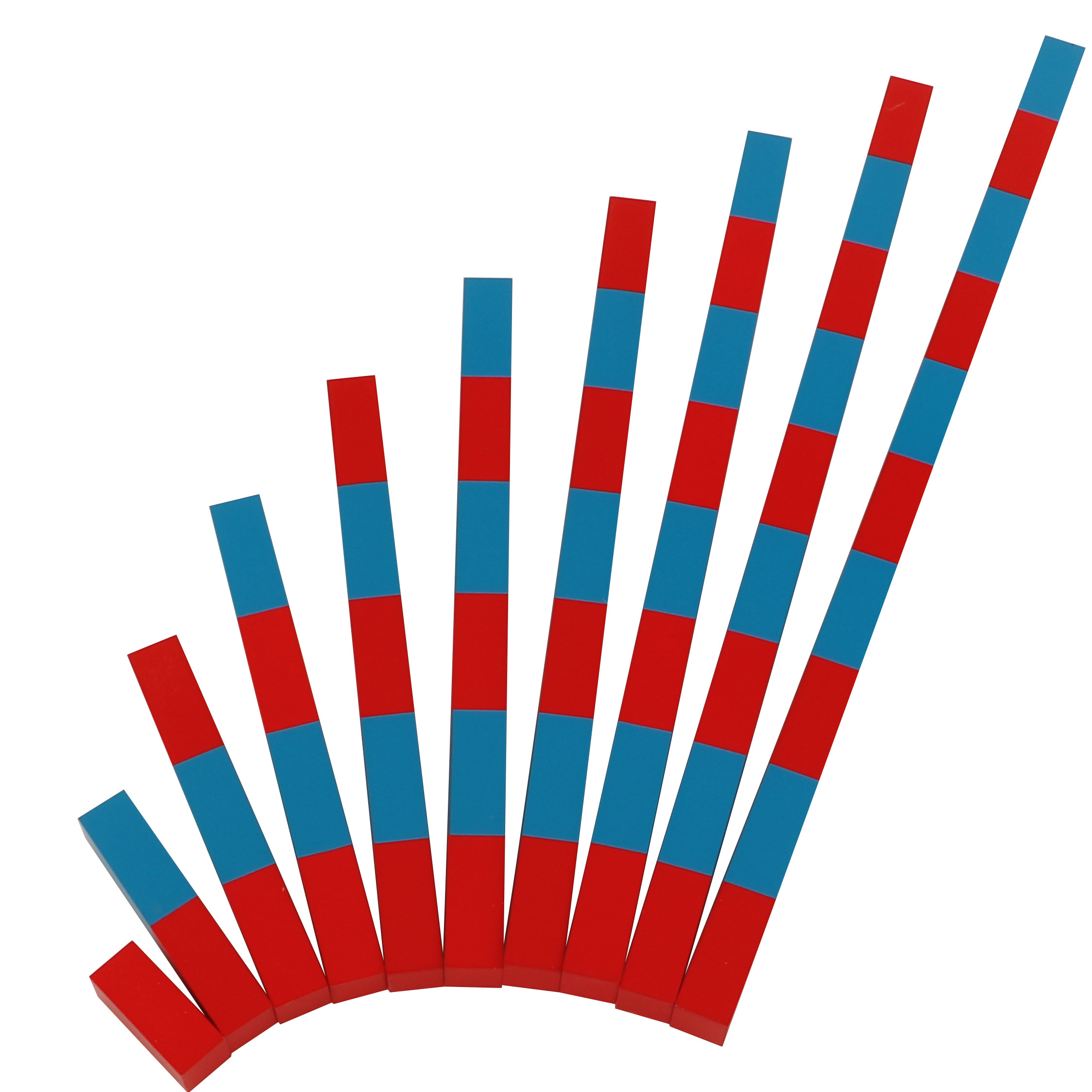 Montessori mathematics teaching aids color decimal stick base children ...