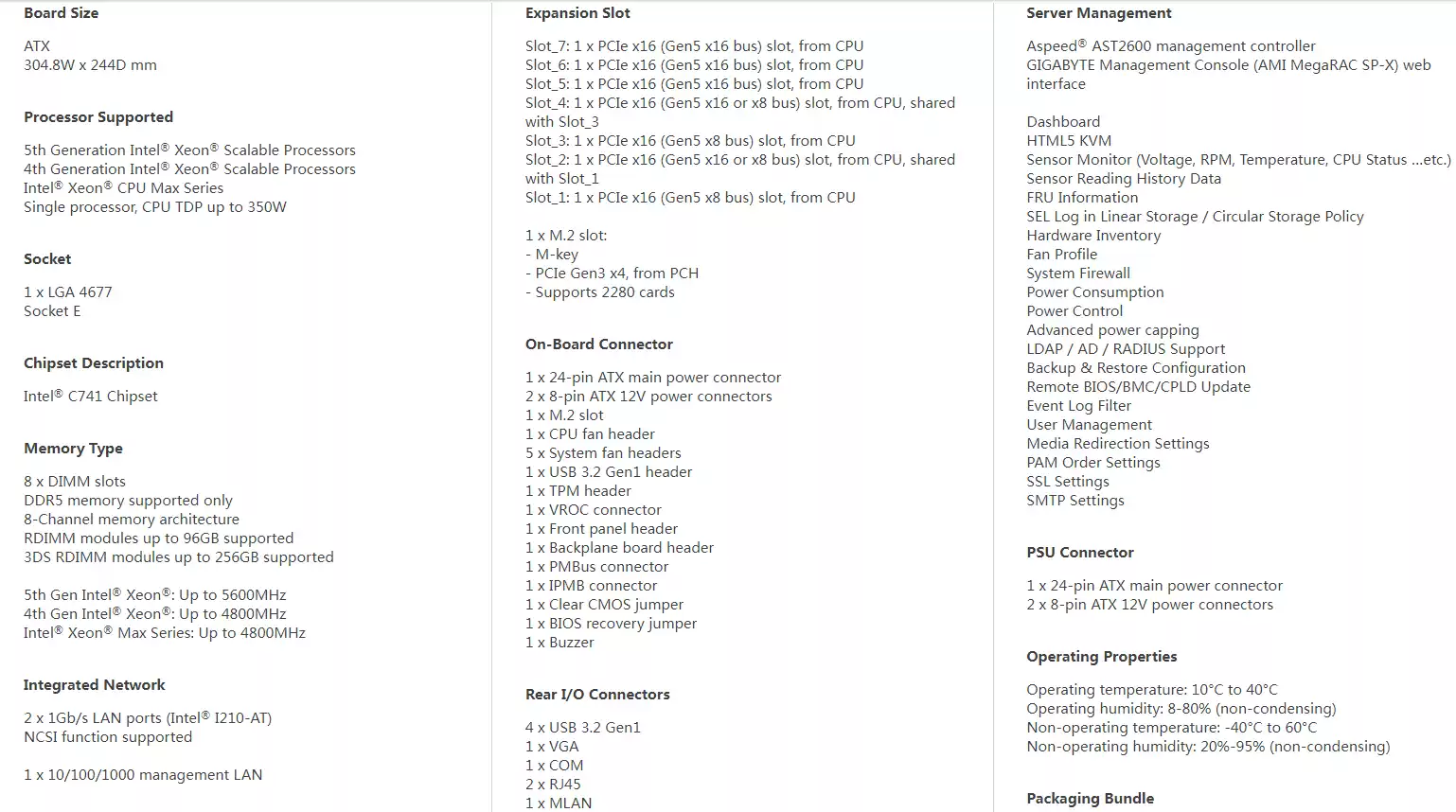 Gigabyte/技嘉 全新盒包 MS03-CE0 至强4/5带最高350W 三年质保