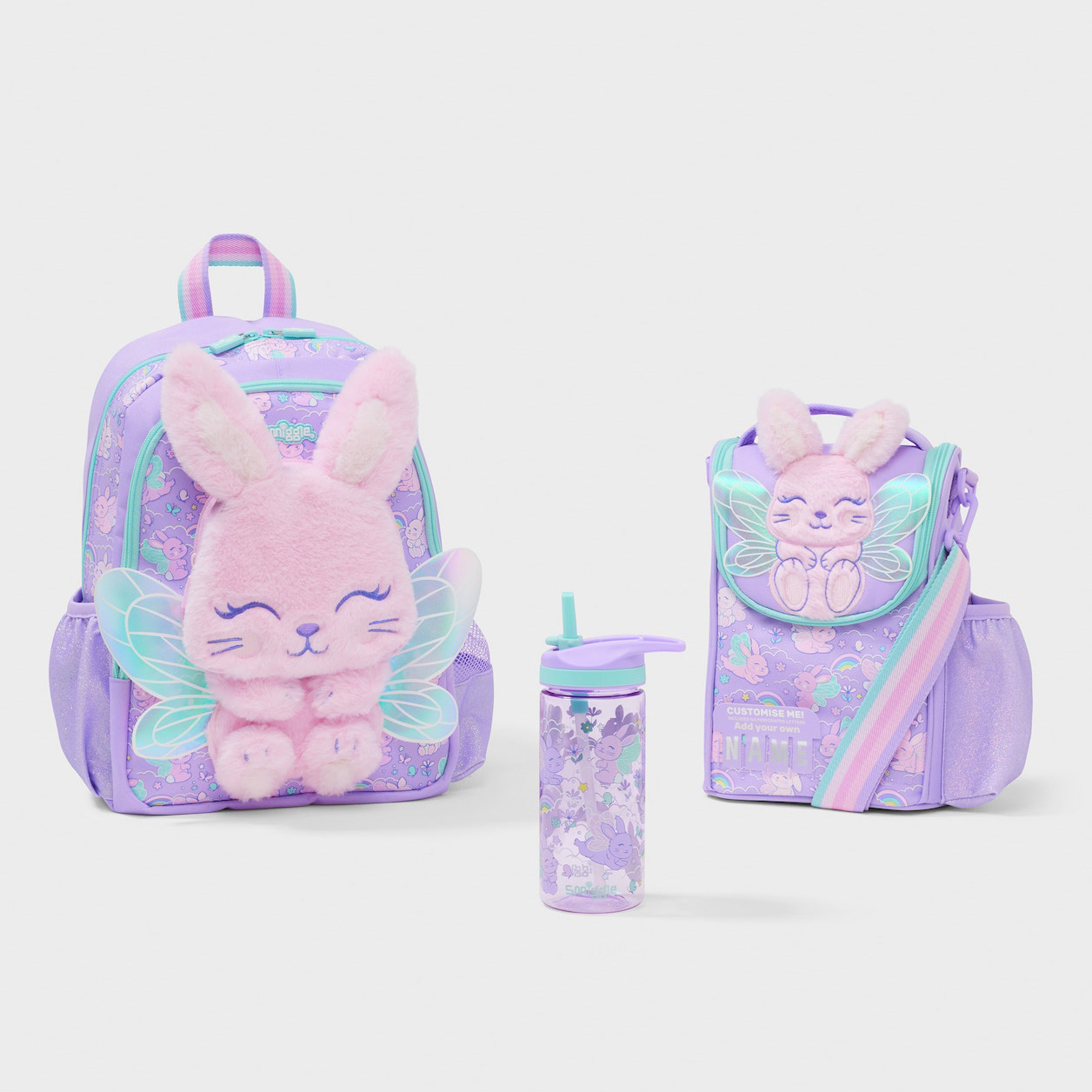 So cute! smiggle new arrival purple moon rabbit school bag from ...