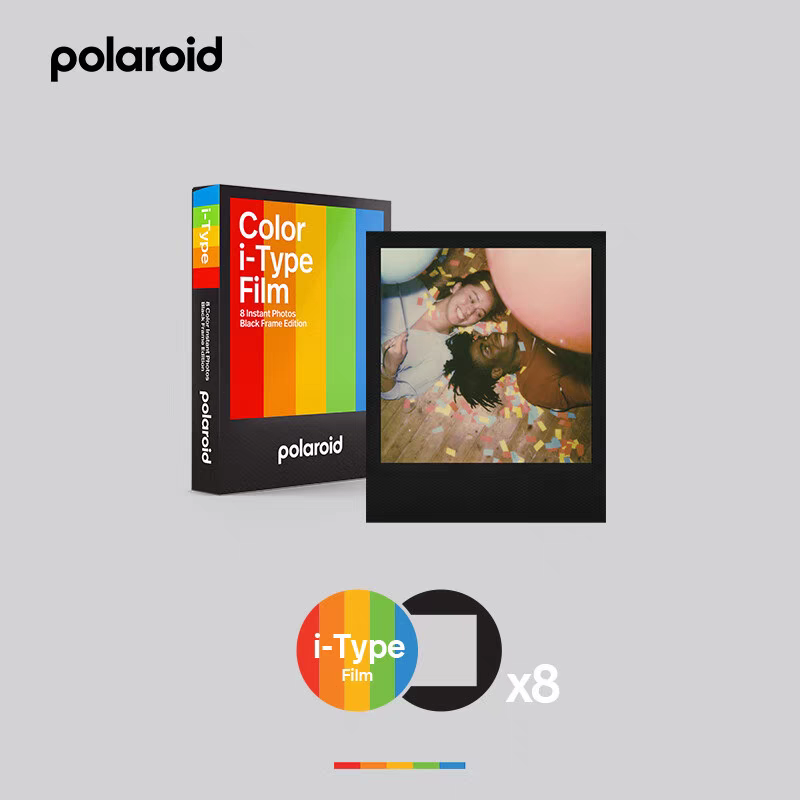 Polaroid i-type black frame colorful photo paper: 📸 Retro charm meets ...