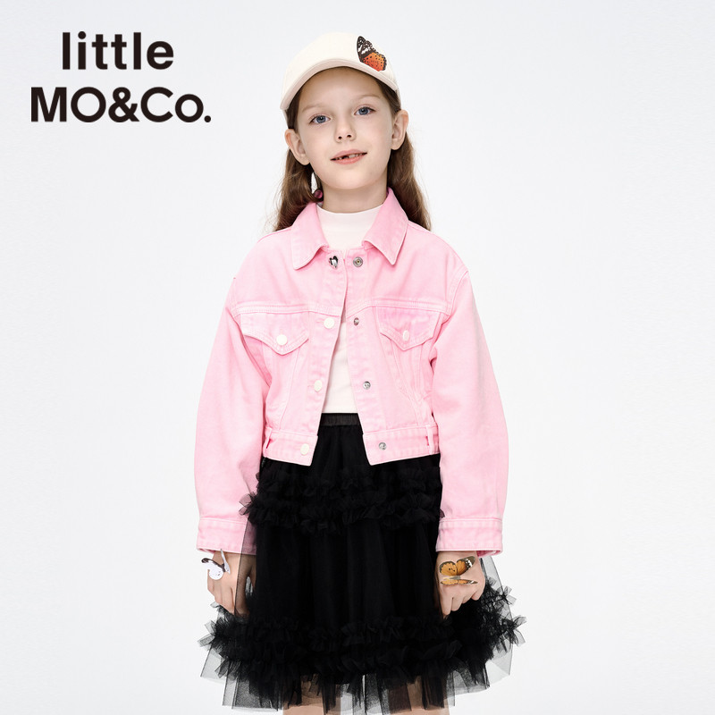 little moco女童牛仔夹克实测！多巴胺穿搭必备，穿出春日元气小甜心！-儿童牛仔外套-淘宝好物网