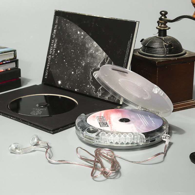 Ready-to-ship, fully transparent cd player walkman! a retro trendsetter ...