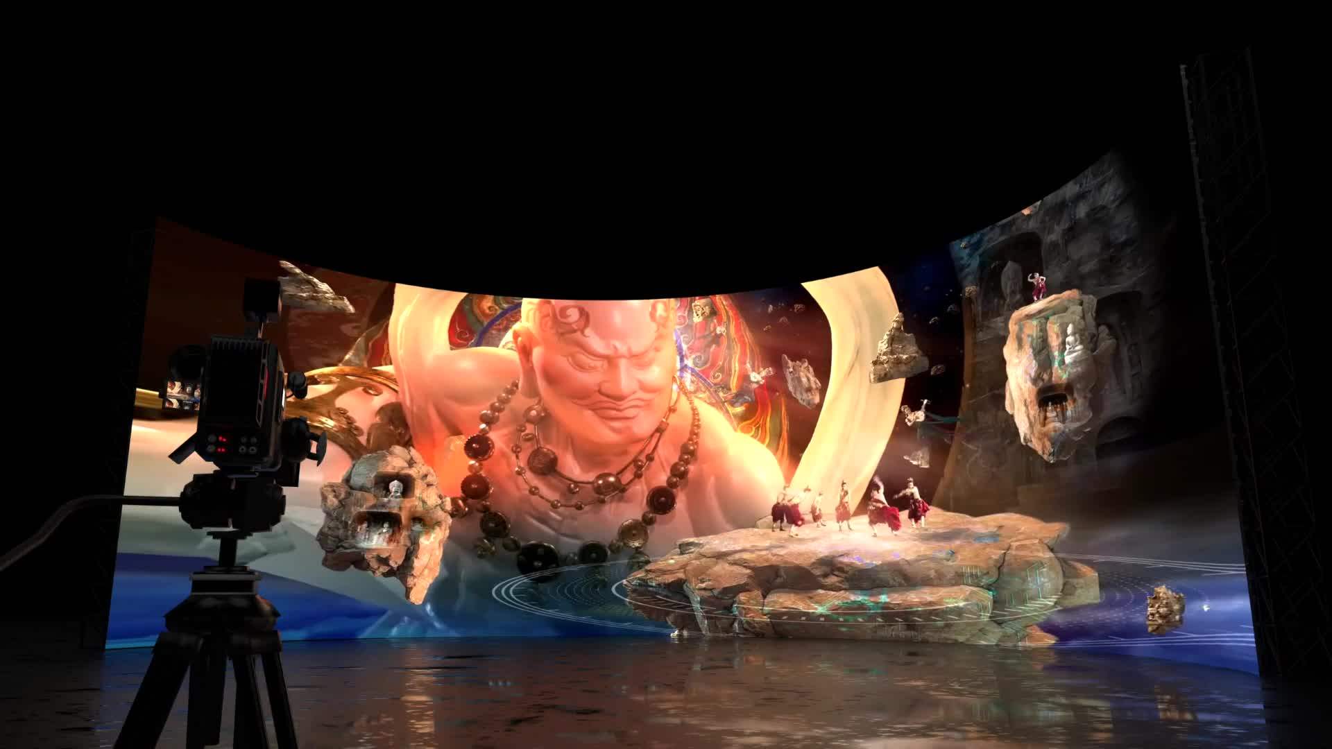 Xr Studio P3.4 Full Color Led Video Wall Filming Solutions Booth ...