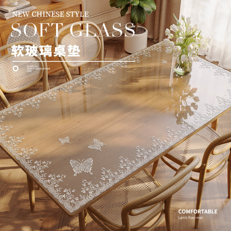 Transparent soft glass table mat, how to choose accessible luxury ...