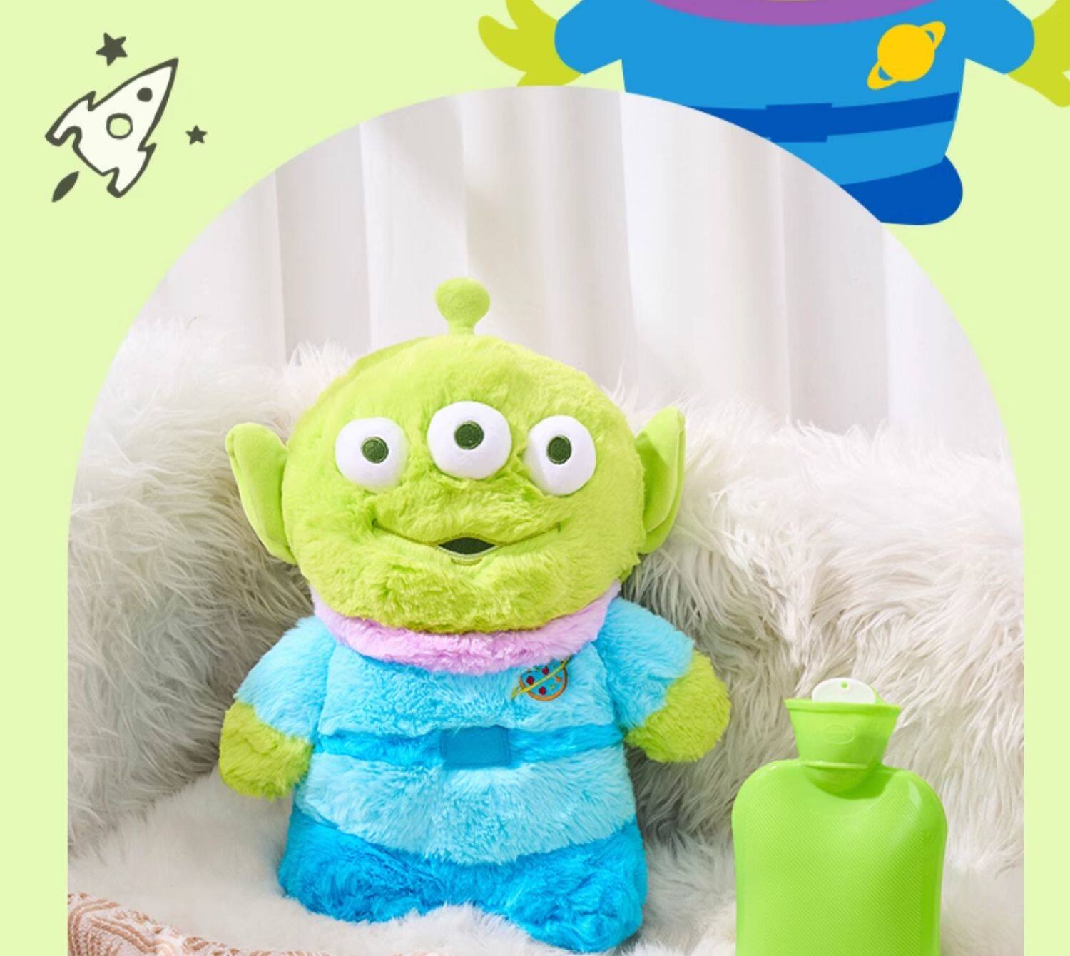 正版zoobies迪4尼香味草莓熊史迪奇热水袋玩偶2合1温暖守护冬日-阿里巴巴