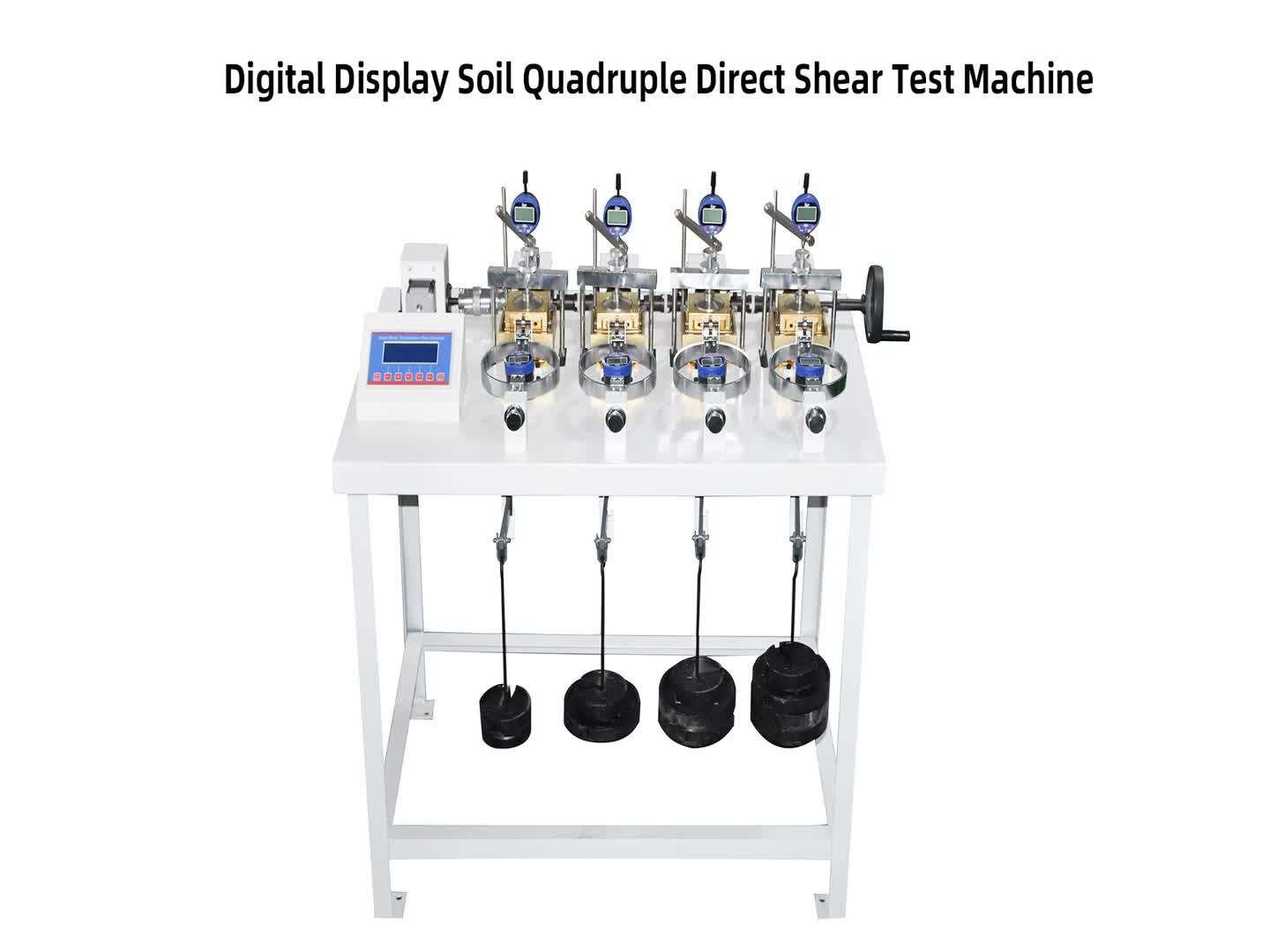 Digital Display Soil Quadruple Direct Shear Test Machine Automation ...