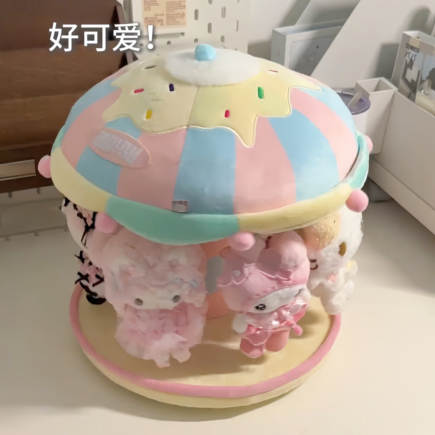 Rotating dollhouse cotton doll storage & display: let your doll ...