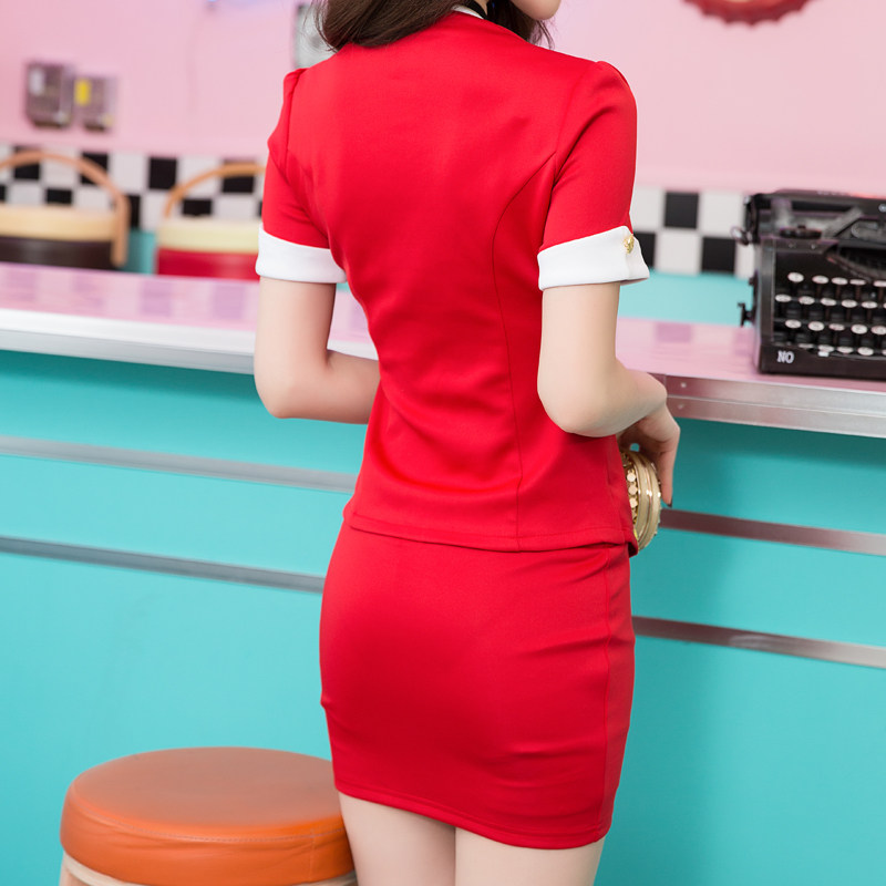 Hotel work clothes ktv uniform Princess sauna Lady sister bag dress ...