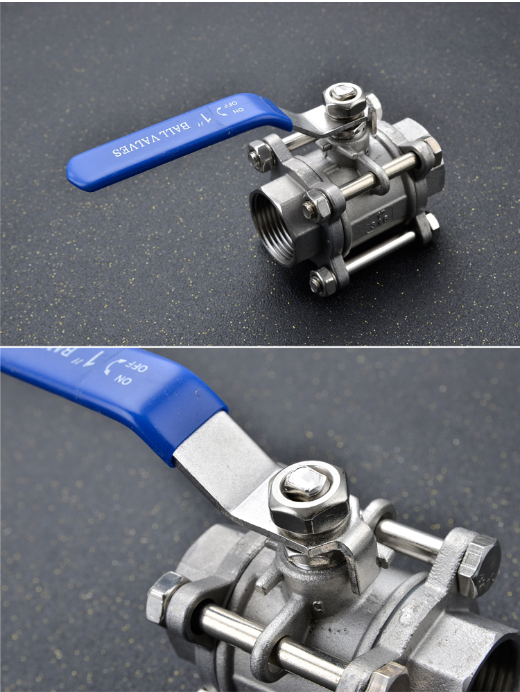 316L不锈钢三片式球阀丝扣焊接Q61F-16P耐高压高温蒸汽阀门4分6分-阿里巴巴