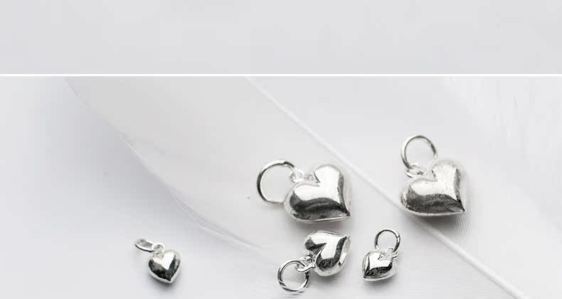 饰品配件_银配件批发s925银光面爱心桃心diy手工饰品s0590 - 阿里巴巴