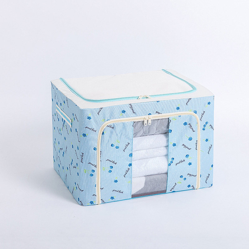 Buy Oxford cloth clothes steel frame storage box fabric finishing box ...