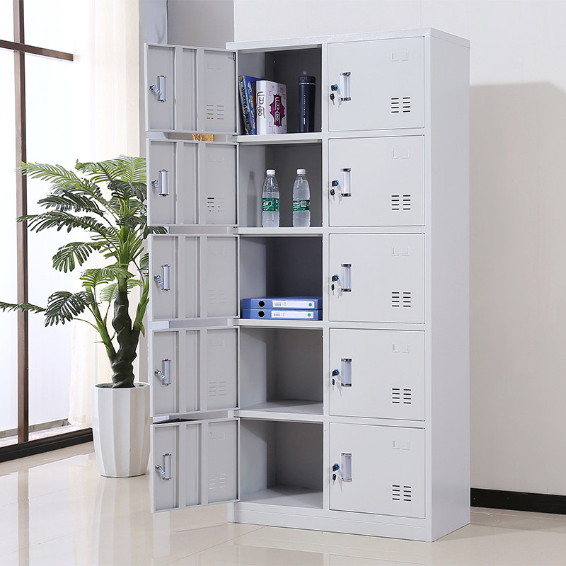 [USD 177.77] Three-flower steel 100-door locker employee storage ...