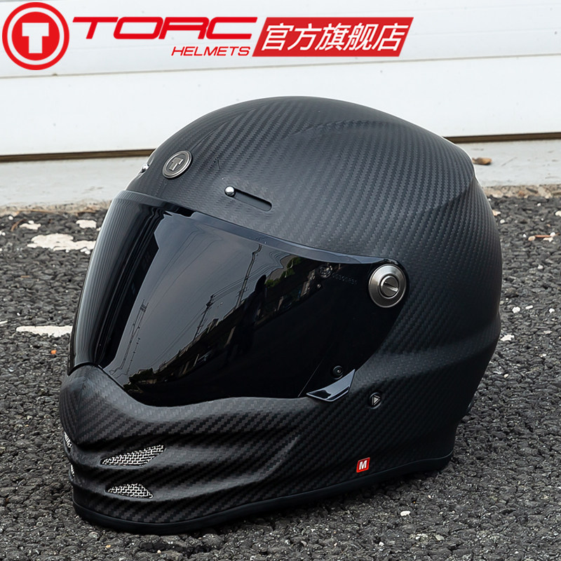 [USD 498.93] TORC Motorcycle Carbon Fiber Helmet Full Helmet Large Code ...