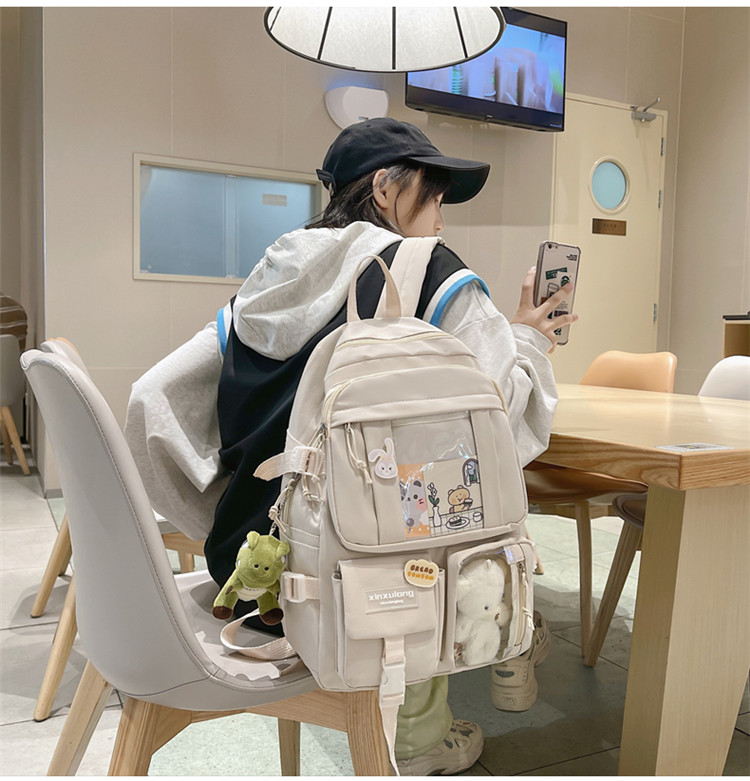 Schoolbag Female College Students Simple Ins Japanese Harajuku Style ...