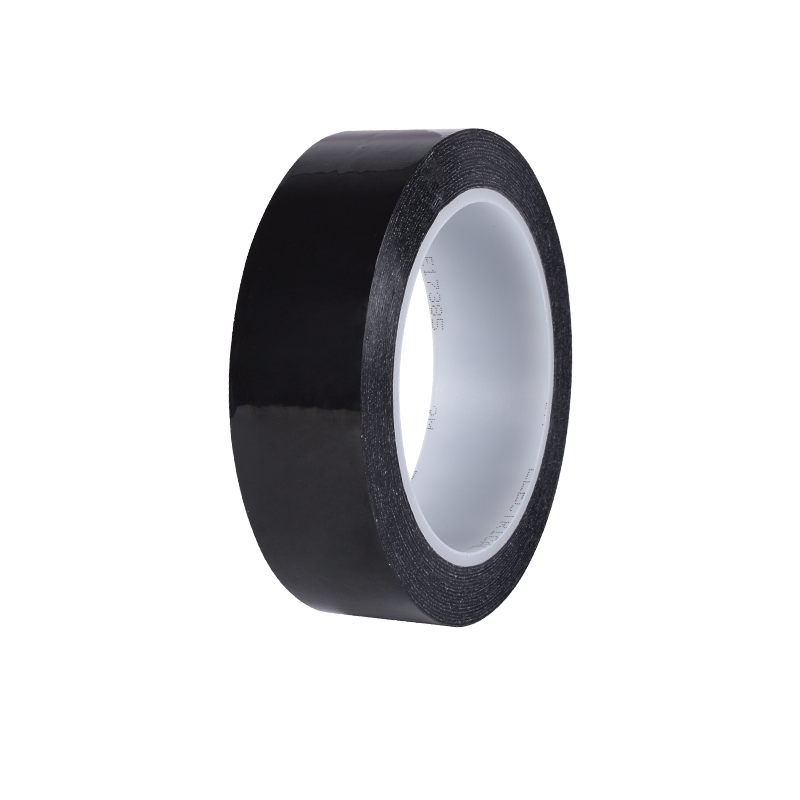 3M 1350F-1B黑色遮光胶带PET耐高温遮光防水胶带无痕单面胶LED灯挡光胶布线条白板屏幕不透光绝缘阻燃玛拉胶