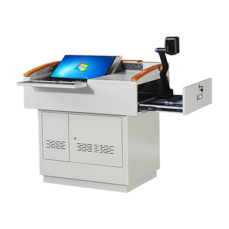 Multimedia Podium Teacher Training Podium TableMultimedia Steel Podium ...