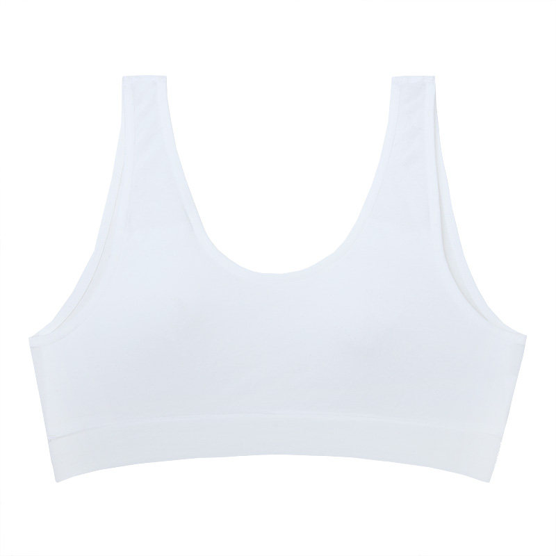 Aimer junior loves young girl cotton feeling seamless no support vest ...