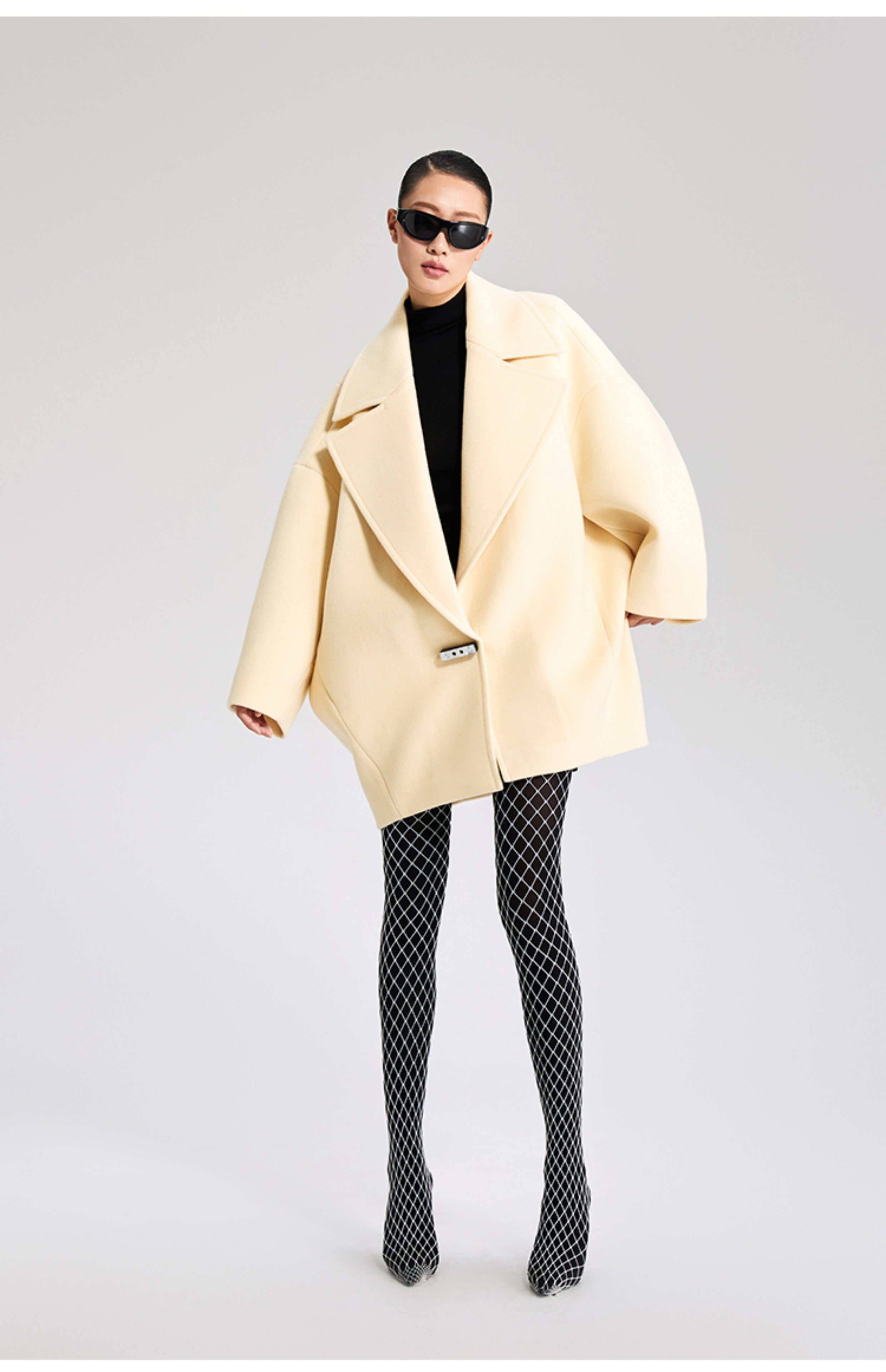 Ledi Wool coat wool concave cocoon wool coat - Debut – GOOD GIRL REBEL