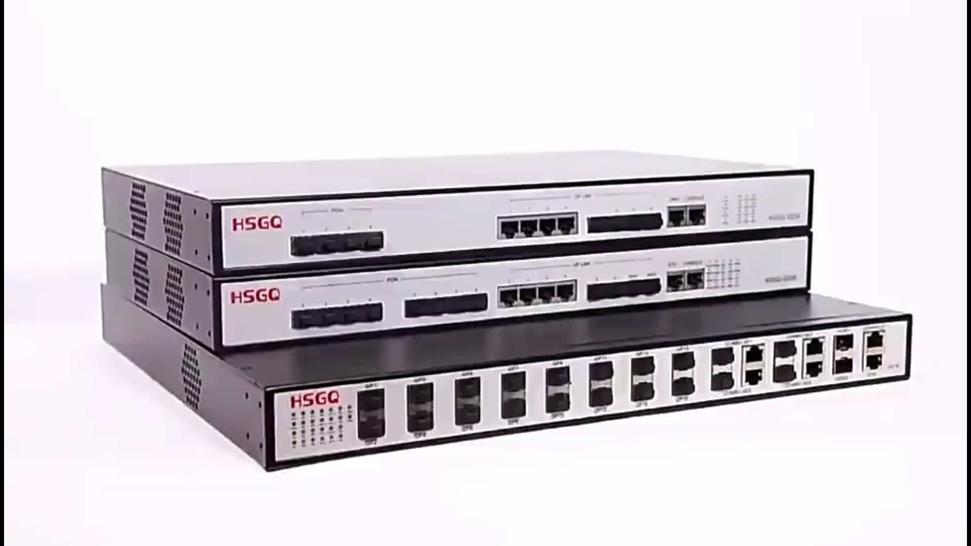 Hsgq-xe04r 10g Sfp Downlink Port Fttx Epon Olt Mini 4 Port Olt Epon ...