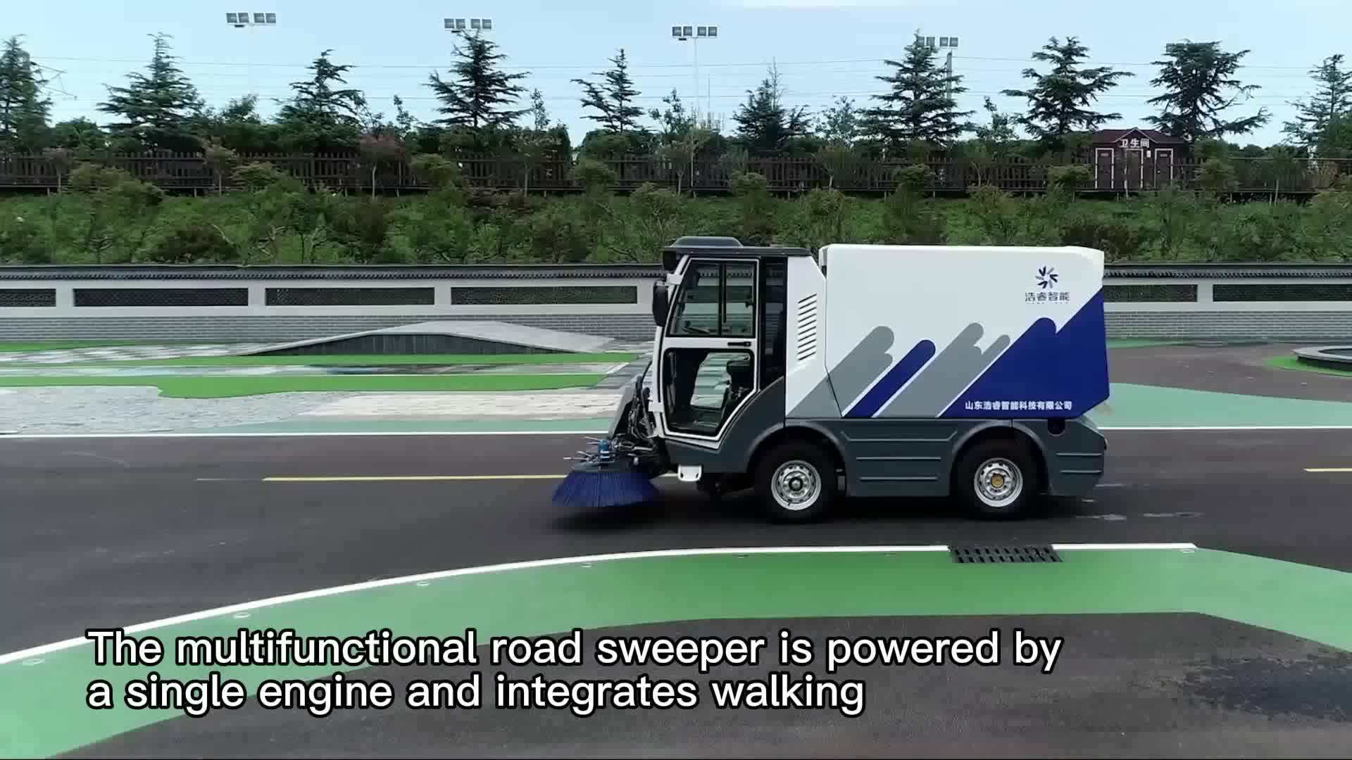 Road Cleaning Machine Multi-function Street Road Avenue Cleaning ...