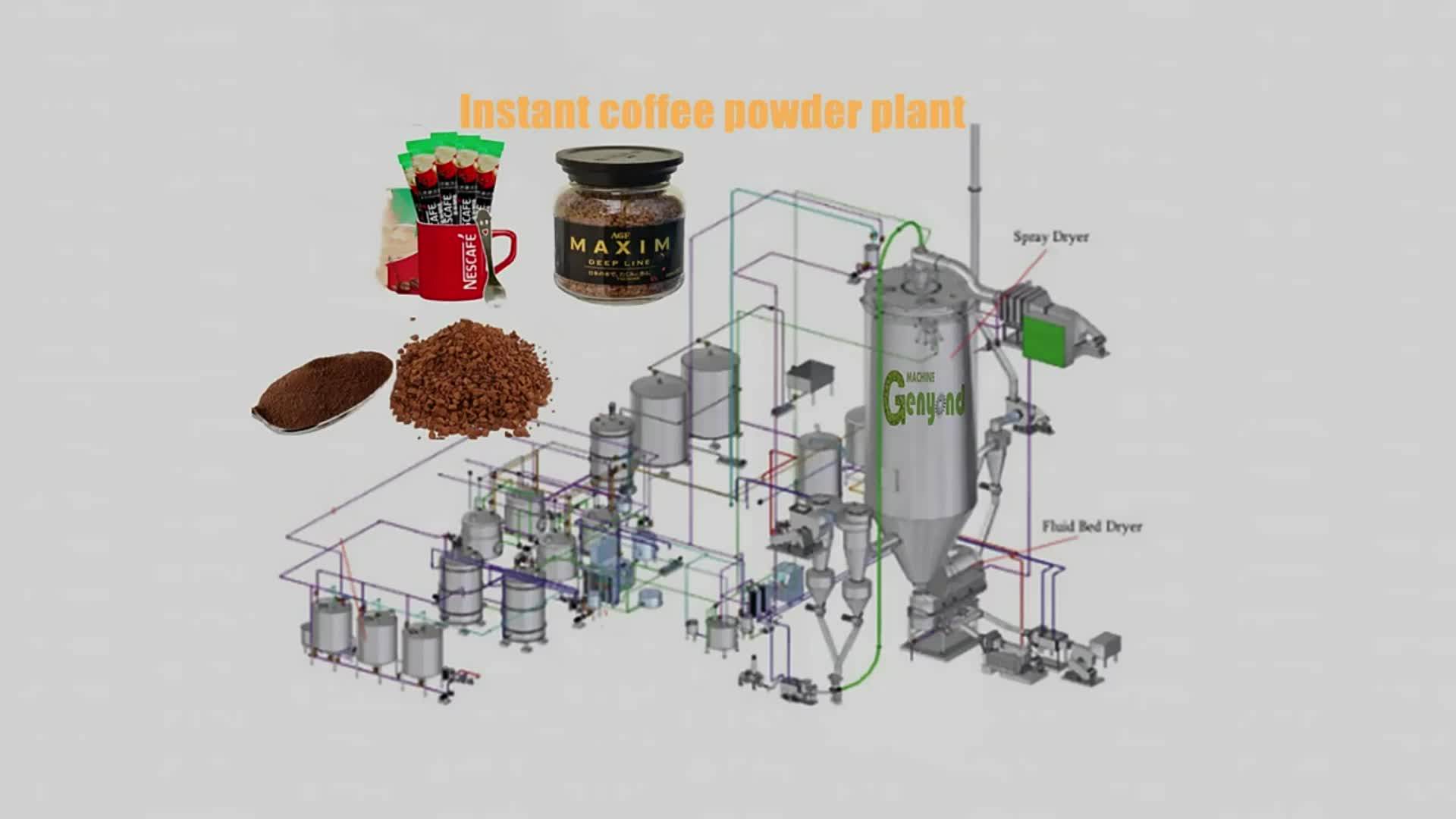 Industrial Instant Coffee Powder Processing/production Line - Buy ...