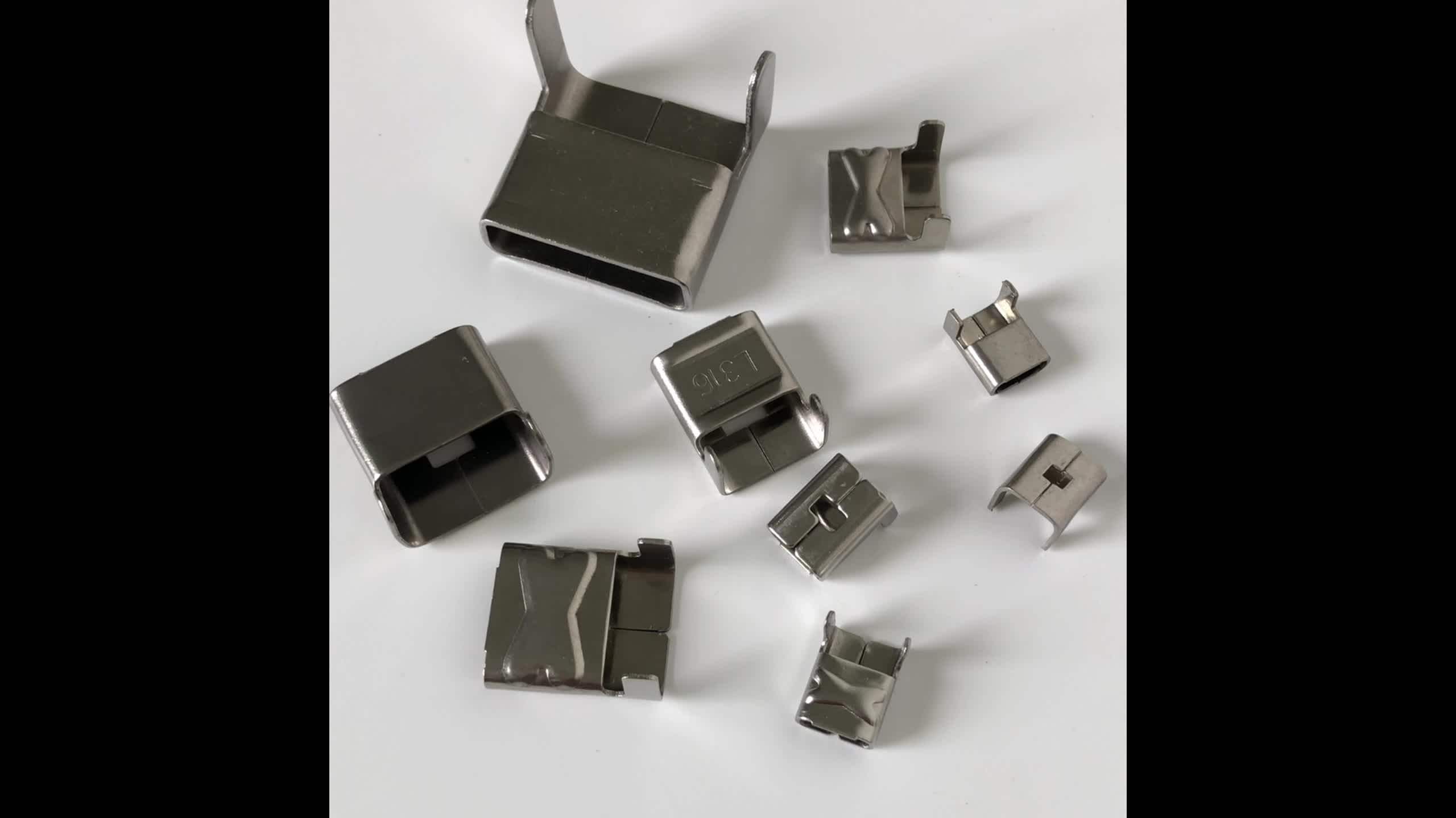 Stainless Steel L Type Banding Clips-32mm 25mm 20mm 16mm 12.7mm 10mm 7 ...