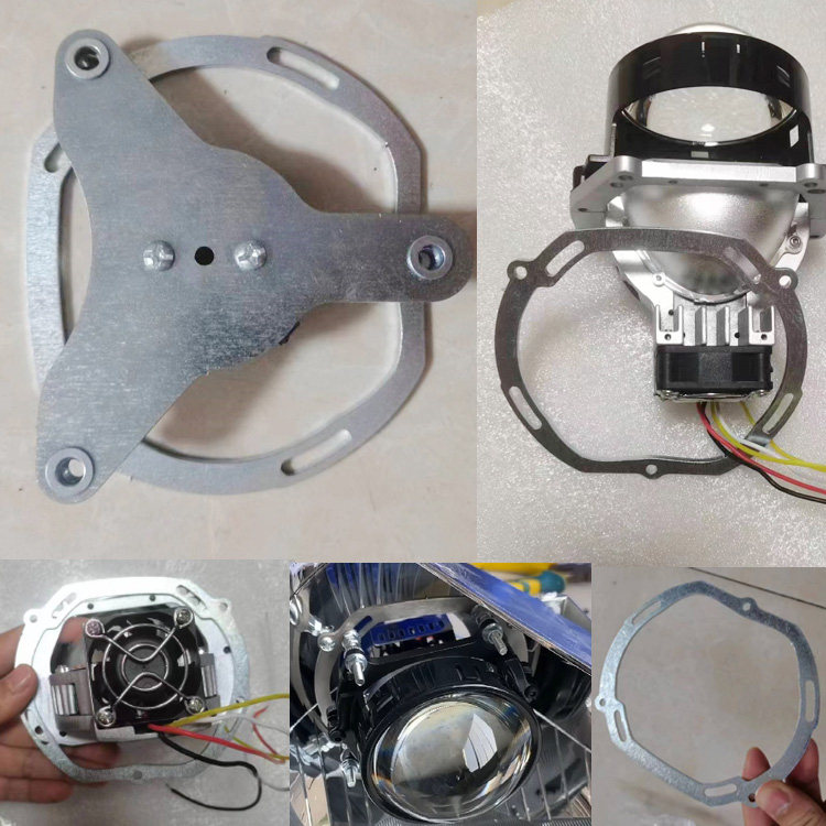 Car restoration lens conversion bracket h4 model bracket adjustable ...