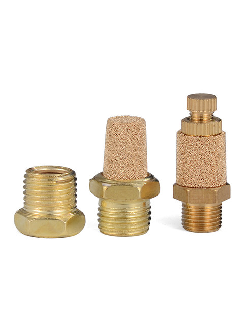 Copper muffler flat head/throttle/long head muffler pneumatic 1/2/3/4/6 ...