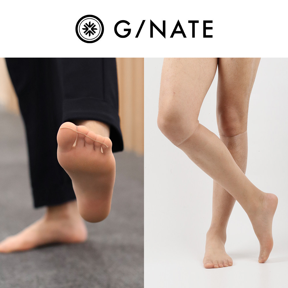 及图GNATE 3双男士中筒商务肤色丝袜丝滑性感诱惑超薄情调绅装袜