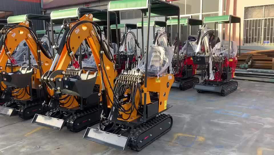 Rima Mini Excavator Garden Drill Digger Track Rubber Attachment Mini ...