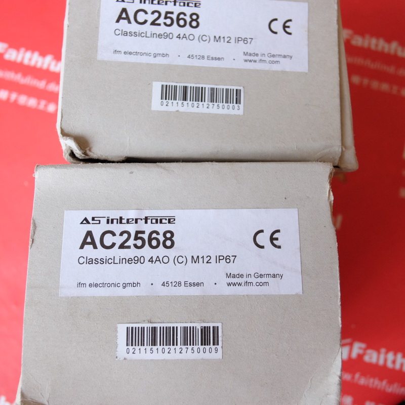Ifm AC2568 易福門全新AS-i ClassicLine從站模塊 4AO M12 IP67-Taobao