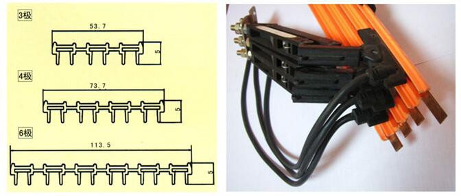 H304-60A 集电器 行车无接缝滑触线 四级60A受电器-阿里巴巴