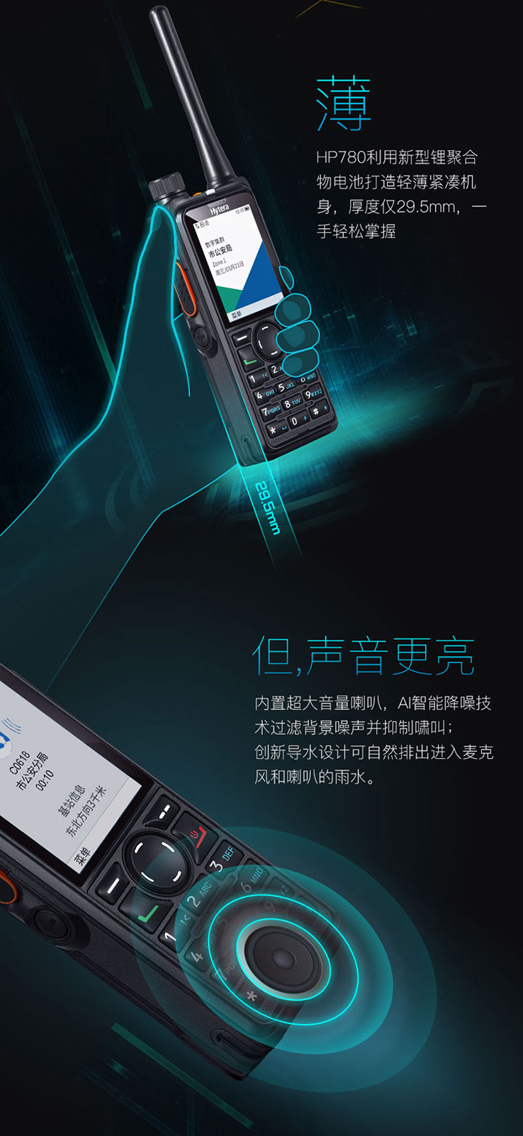海能达HP780对讲机-PDT数字对讲机-广州市舟讯通讯设备有限公司