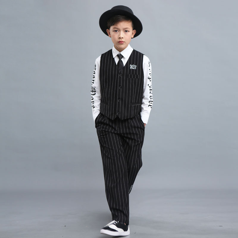 [USD 62.56] Children's Popping costume Locking lock dance suit street ...