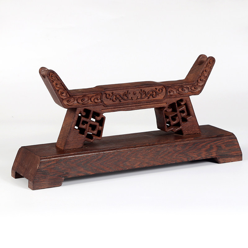 Solid wood engraving town stable sword knife frame mahogany chicken ...