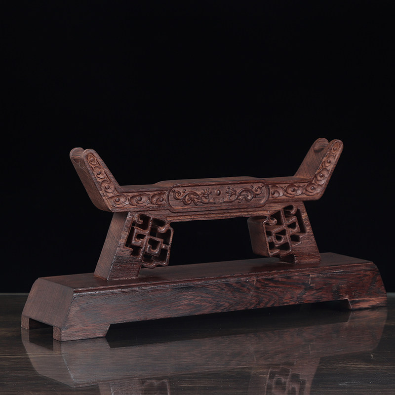 Solid wood engraving town stable sword knife frame mahogany chicken ...