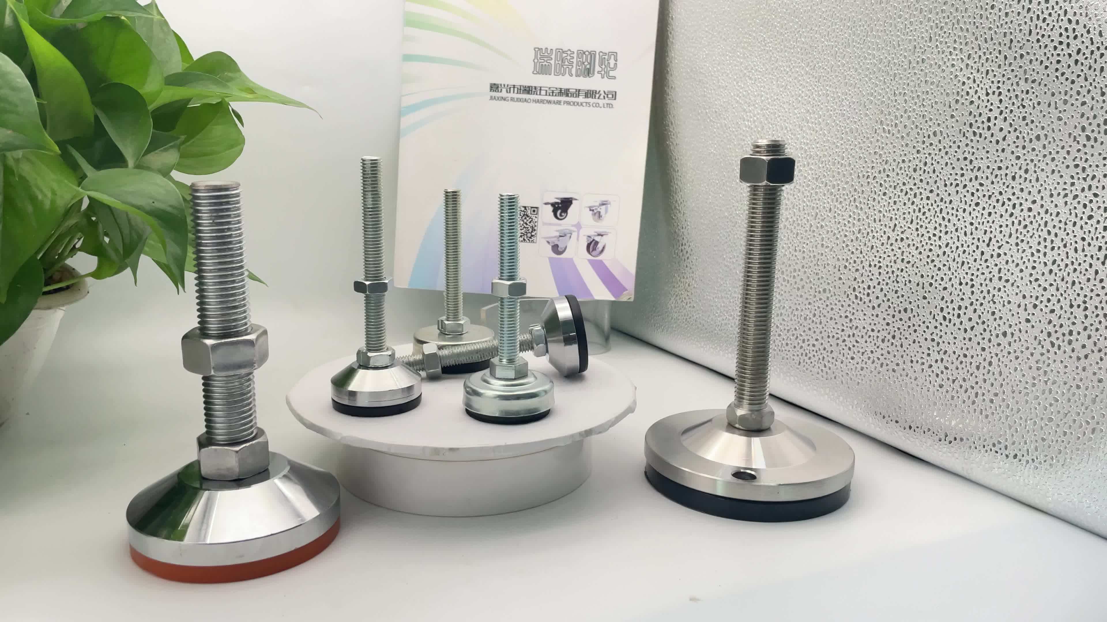 M12*100 Thread Adjustable Leg Leveler Carbon Steel Shockproof Self ...