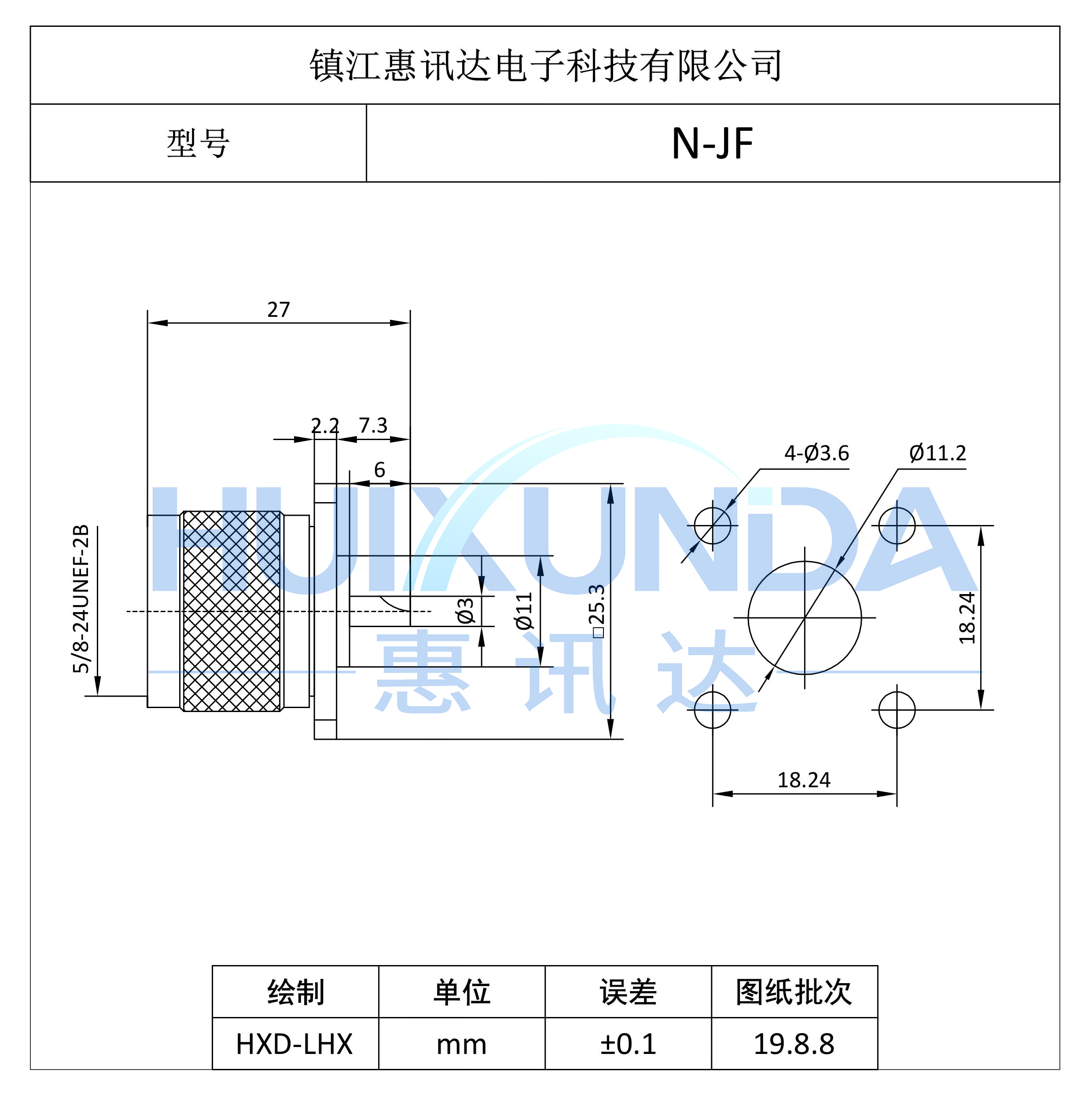 N-JF N型公头带法兰盘固定N-50JFD 射频连接器L16-JF-阿里巴巴