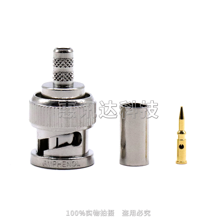 安费诺BNC-J5 安费诺原装BNC压接头 Amphenol连接器BNC-C-J5-阿里巴巴