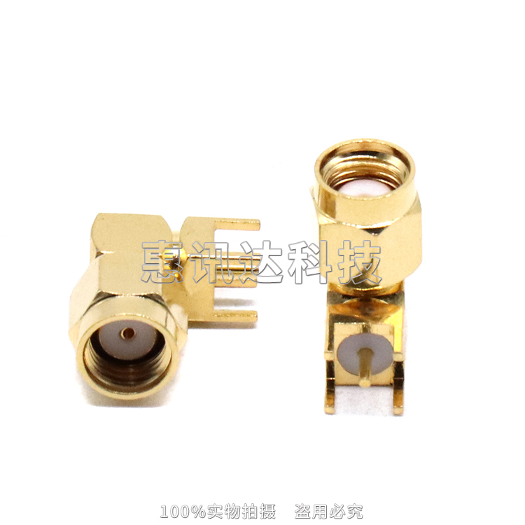 RPSMA-JWE SMA-JWHD SMA90度内螺纹孔直角天线座PCB反极性连接器-阿里巴巴