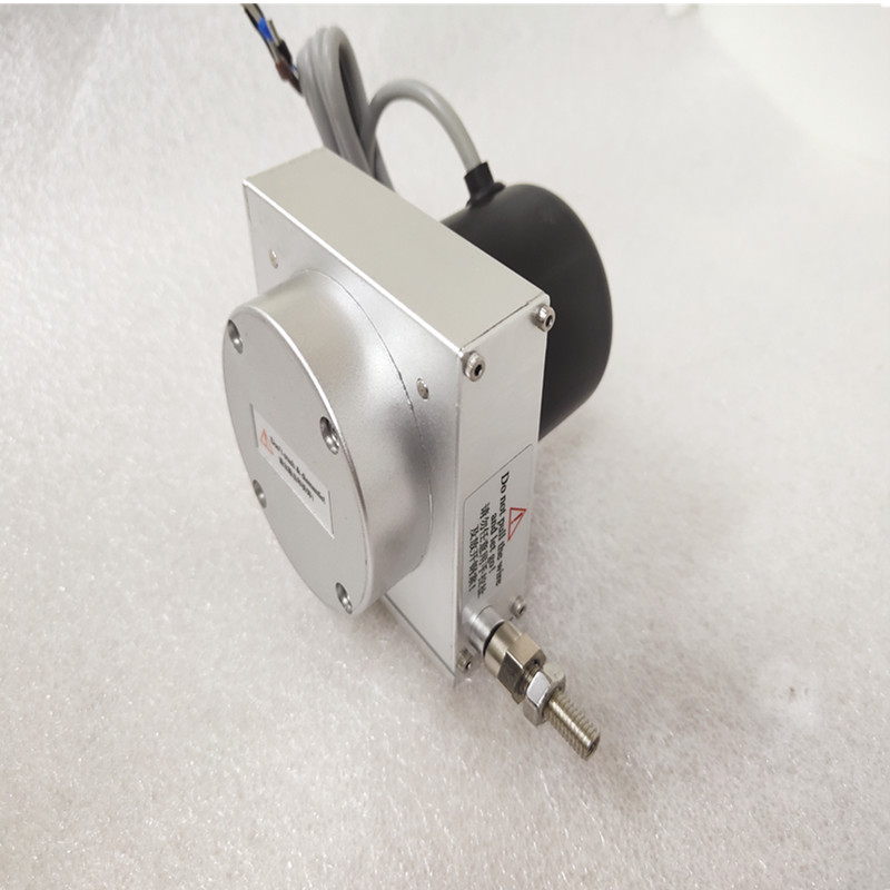 Three-wire current / pulse signal / RS485 pull-rope displacement sensor ...