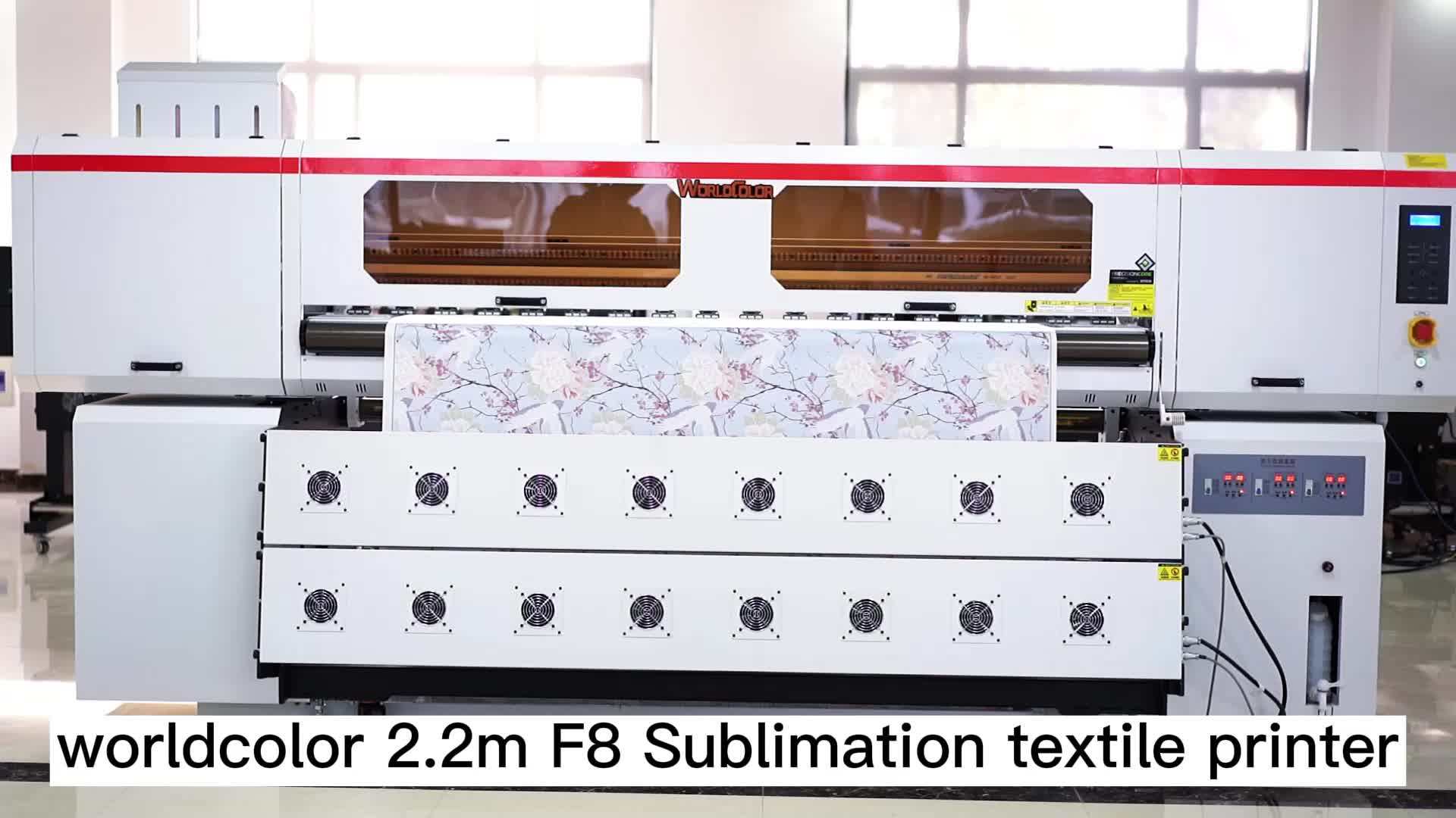 Worldcolor New Design Large Format Sublimation Printer Digital Textile ...
