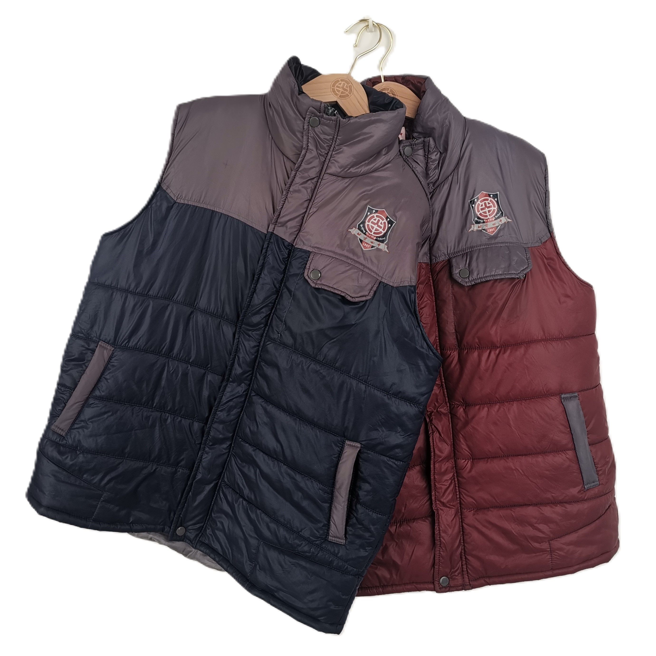 🔥 【clearance sale】red and blue cotton vest: campus style is here! grab ...