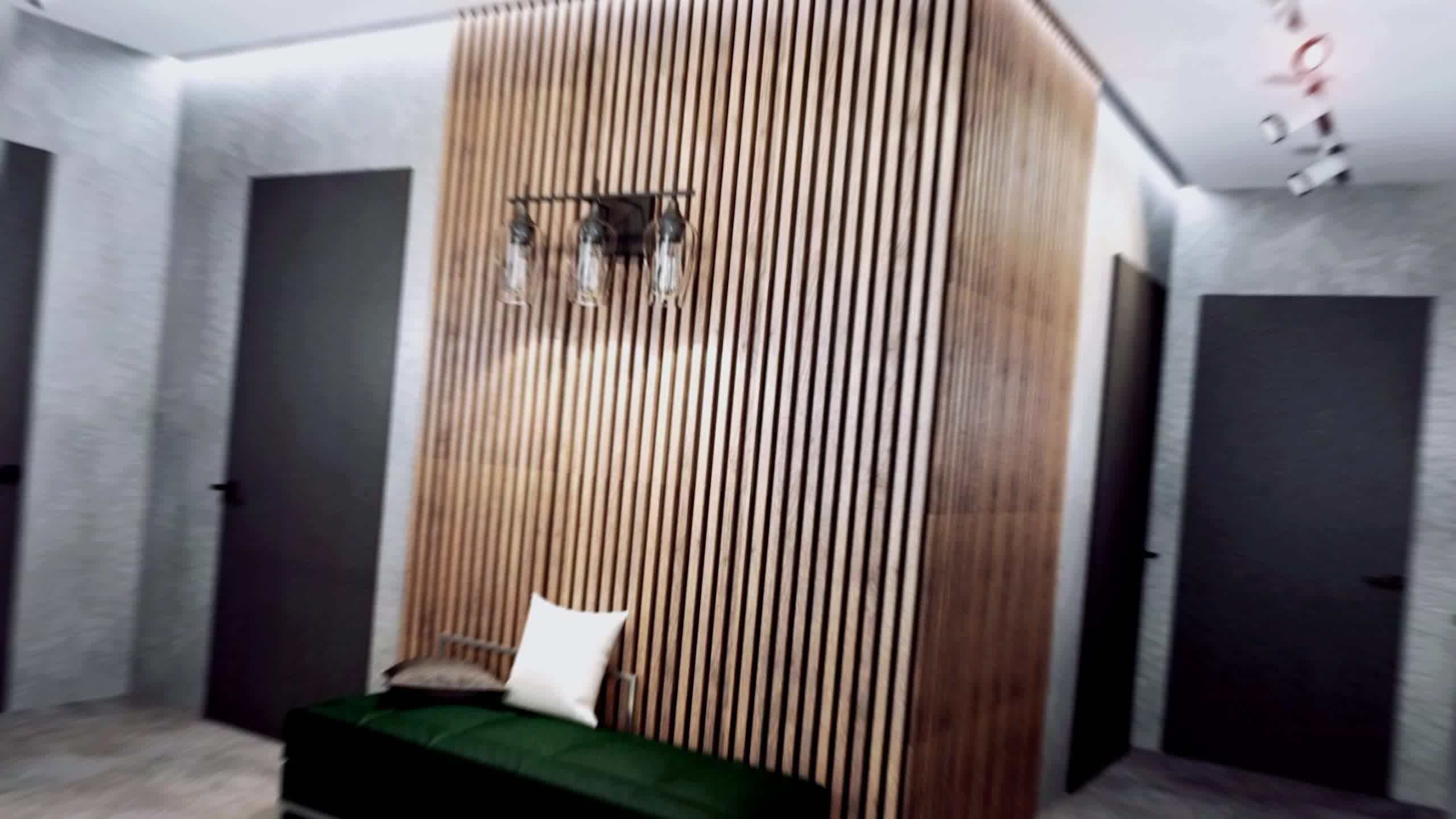 Indoor Decor Wood Plastic Composite Pvc Coating Cladding Fluted Wall ...