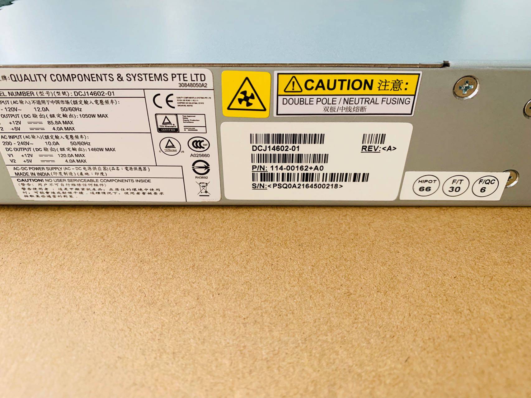 114-00162 X5729A电源｜NetApp FAS8200 AFF300 1460W电源适配器深度测评，数据中心必备神器-磁盘阵列-淘宝好物网