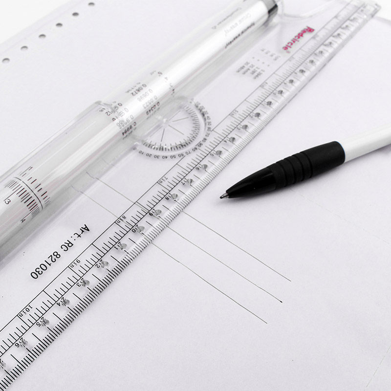 [USD 7.17] Artisanal design charting ruler Architect Prism ruler Snake ...