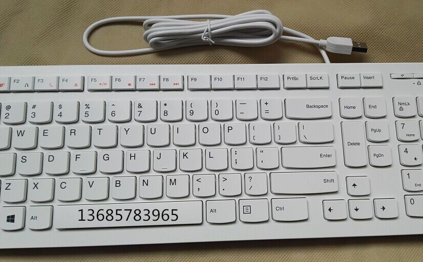 Original Lenovo white keyboard genuine Lenovo ultra-thin keyboard built ...