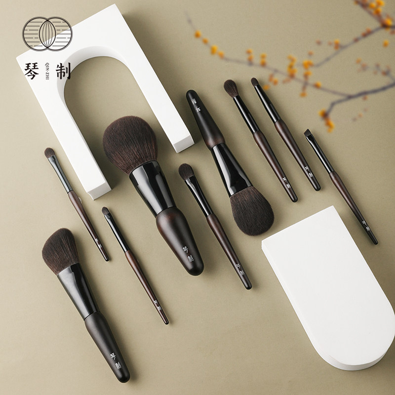 Qin zhi dai rou yue rong series nine-piece brush set: the dream choice ...